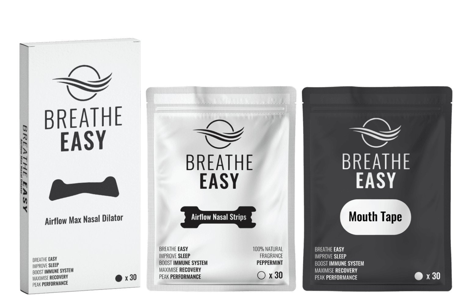 Breathe Easy | Nasal Strips | Nasal Dilator | Mouth Tape